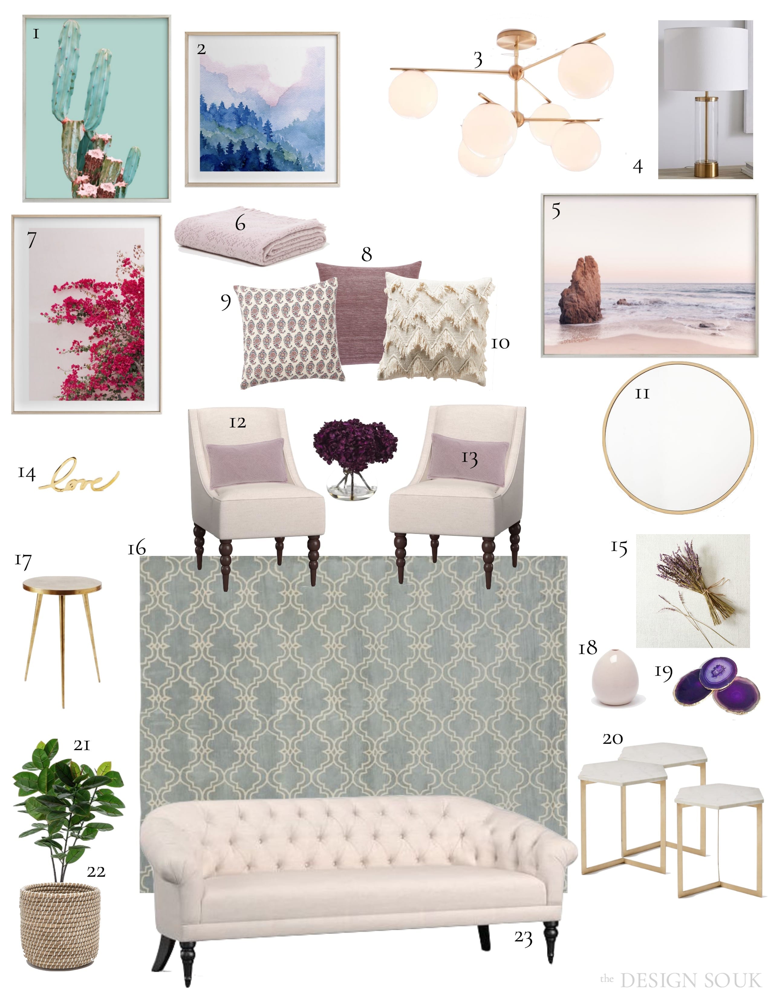 TDS Moodboards: Using Shades of Purple In Your Home - The Design Souk